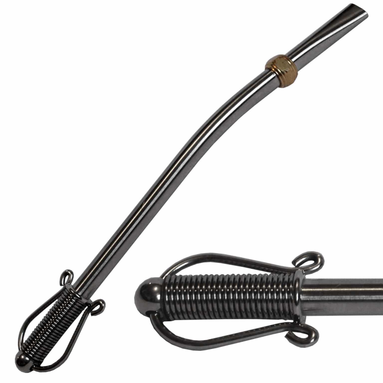 Alpaca Bombilla for Yerba Mate with Engraved Patterns - UruShop